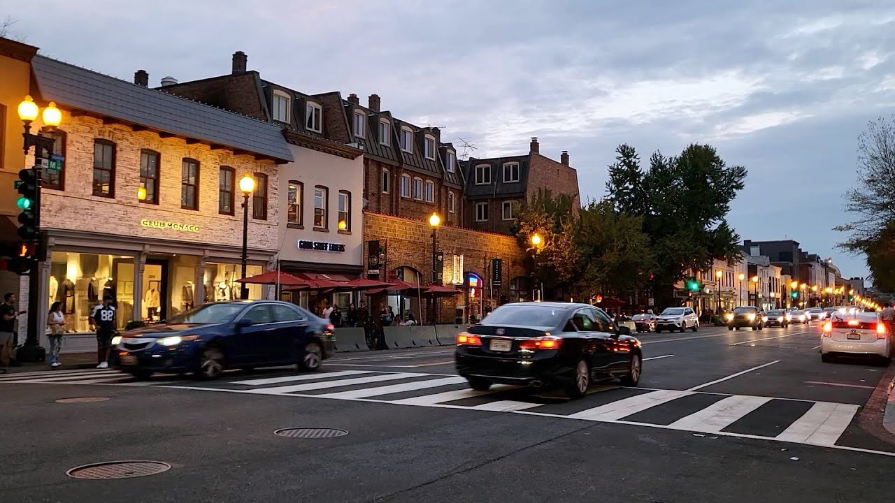 🇺🇸 EVENING WALK THROUGH GEORGETOWN WASHINGTON DC. PART #2. - YouTube