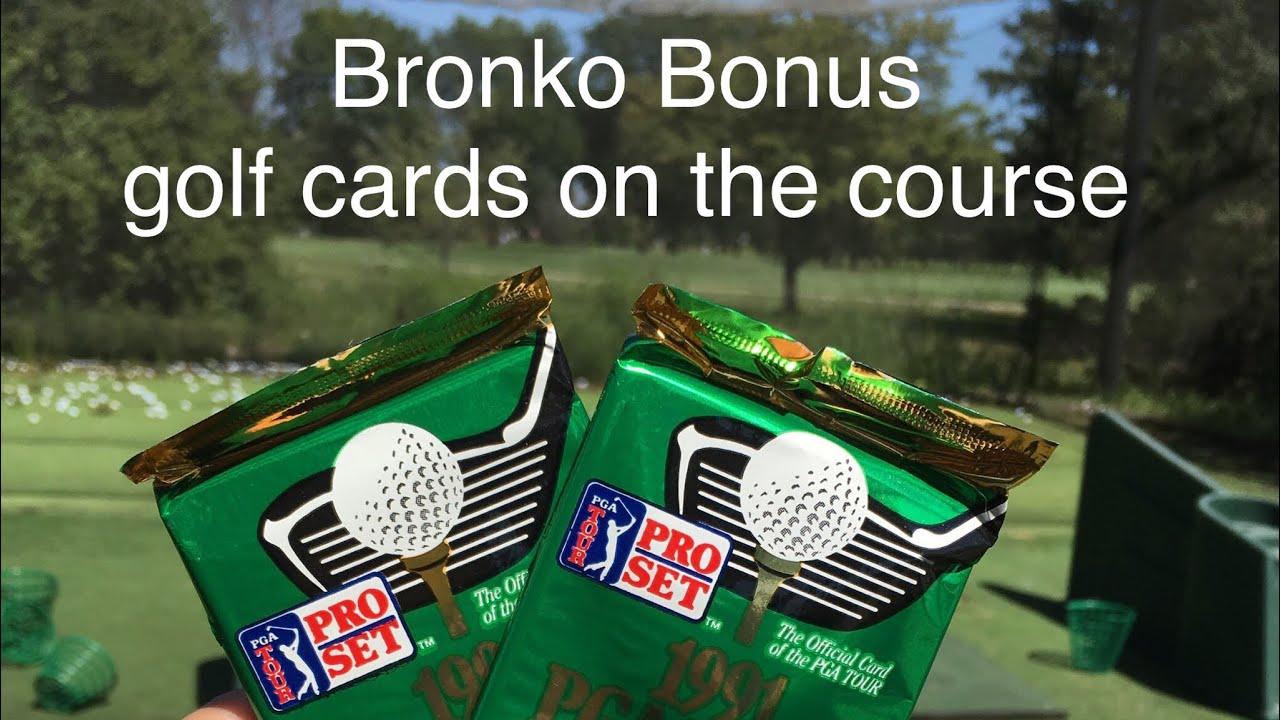 Fore! It’s a Bronko golf Bonus playing through with 1991 Pro Set PGA ...