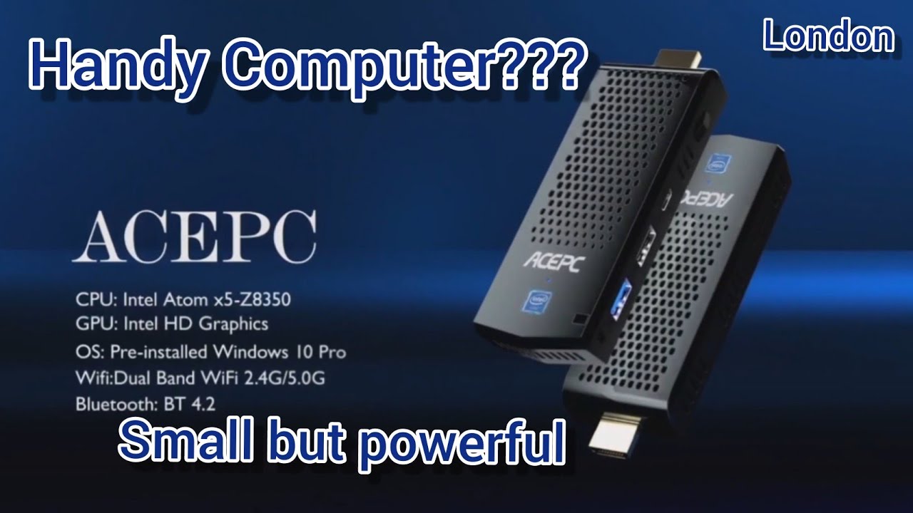 Mini PC Stick ACEPC || Intel Atom Z8350 Computer Stick || Support 4K HD ...
