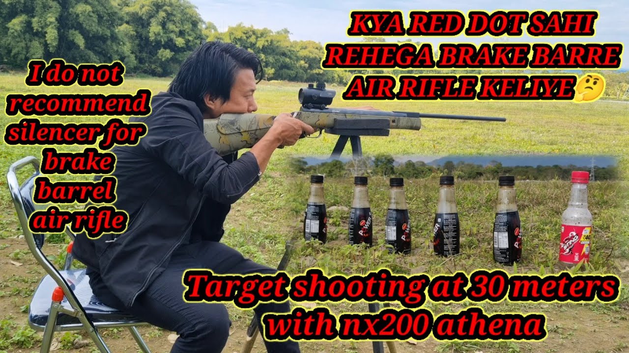 Mounting Red Dot sight on Nx200 Athena/target shooting at 30 meters ...