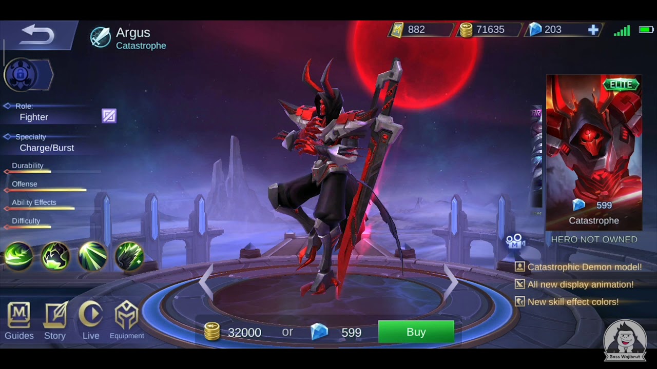 Argus - Mobile Legends Hero - All Skin and Skill Description (July 2019 ...