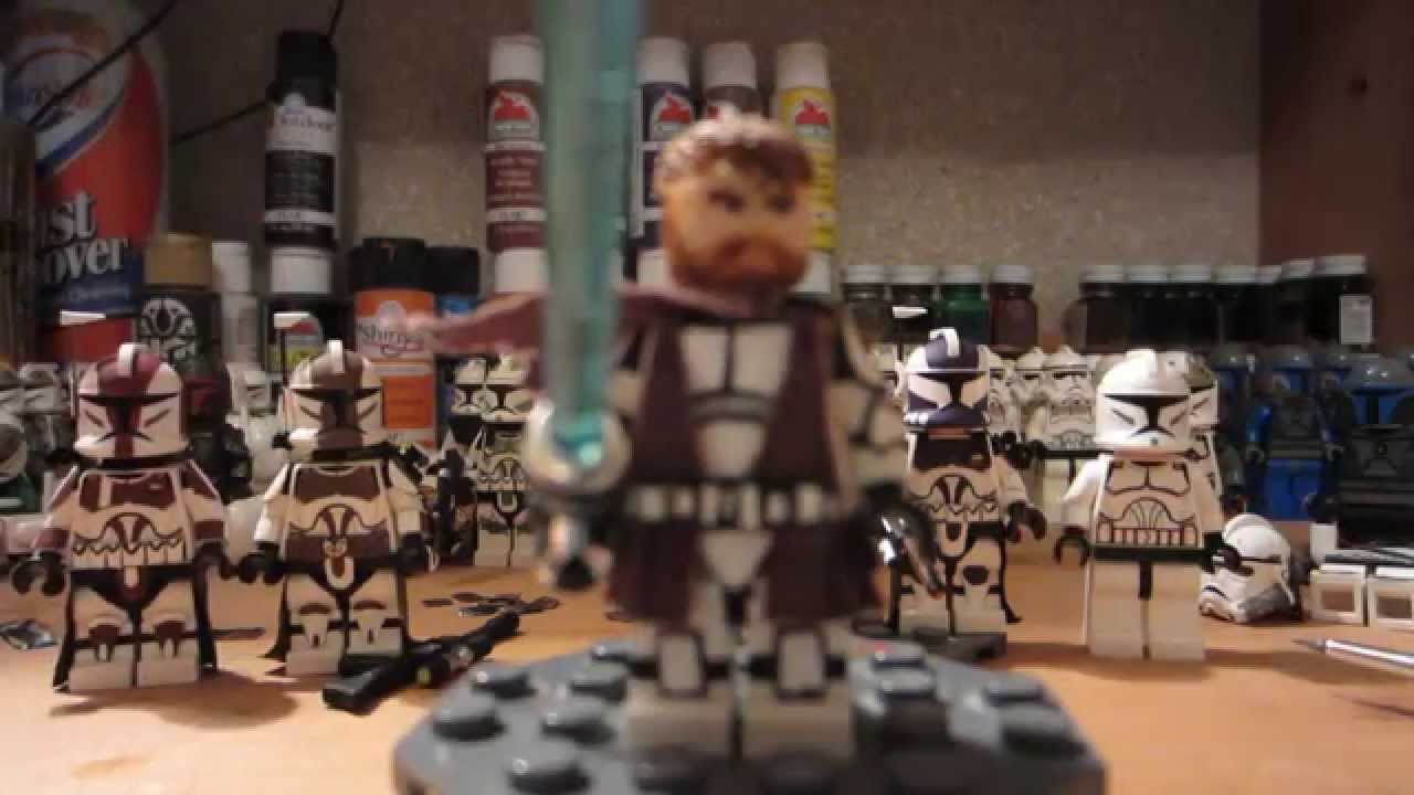 Custom LEGO Star Wars Obi Wan Kenobi In Clone Armor. - YouTube