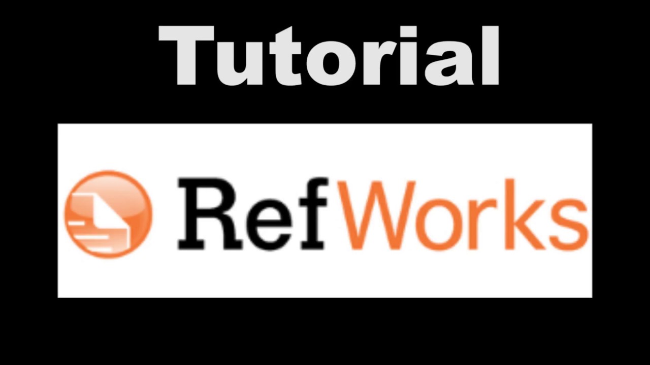 Tutorial Refworks - YouTube