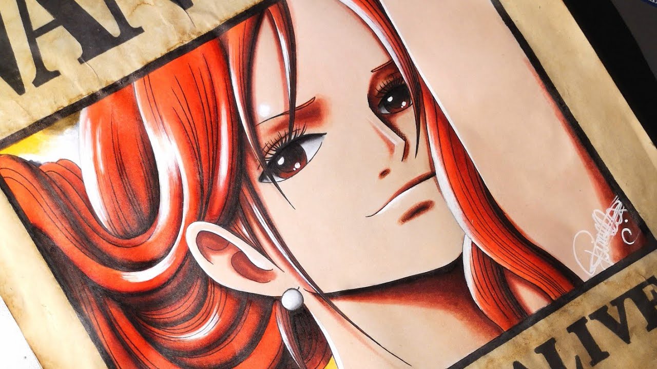 Drawing Wanted Poster of Nami - One Piece. - YouTube