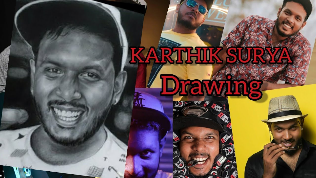 karthik surya drawing steps |malayalam |Nihal Creations - YouTube