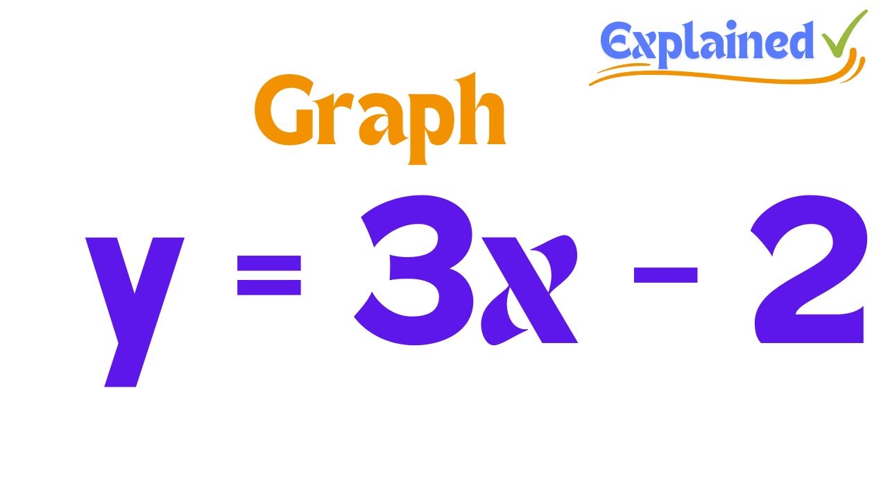 How To Graph Y 3x 2 YouTube