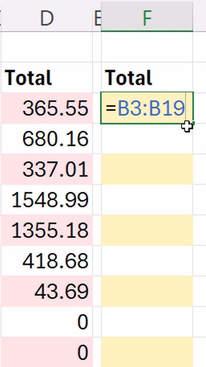 Excel Dynamic Range Reference Operator .:. Trim Range Reference. #Short Excel Magic Trick 21 ...