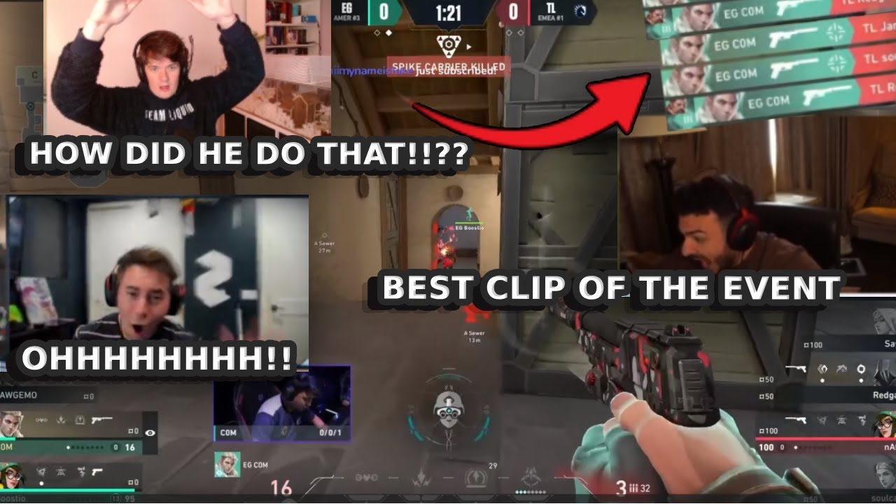 Streamers React to EG C0M INSANE Pistol 4k CLUTCH against Team Liquid ...