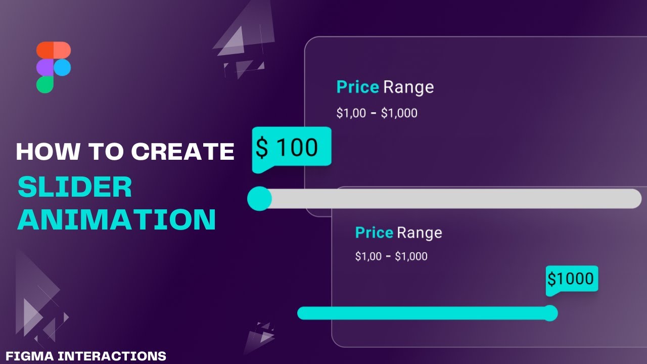 Slider Animation | Figma Price Range Slider Interaction - YouTube