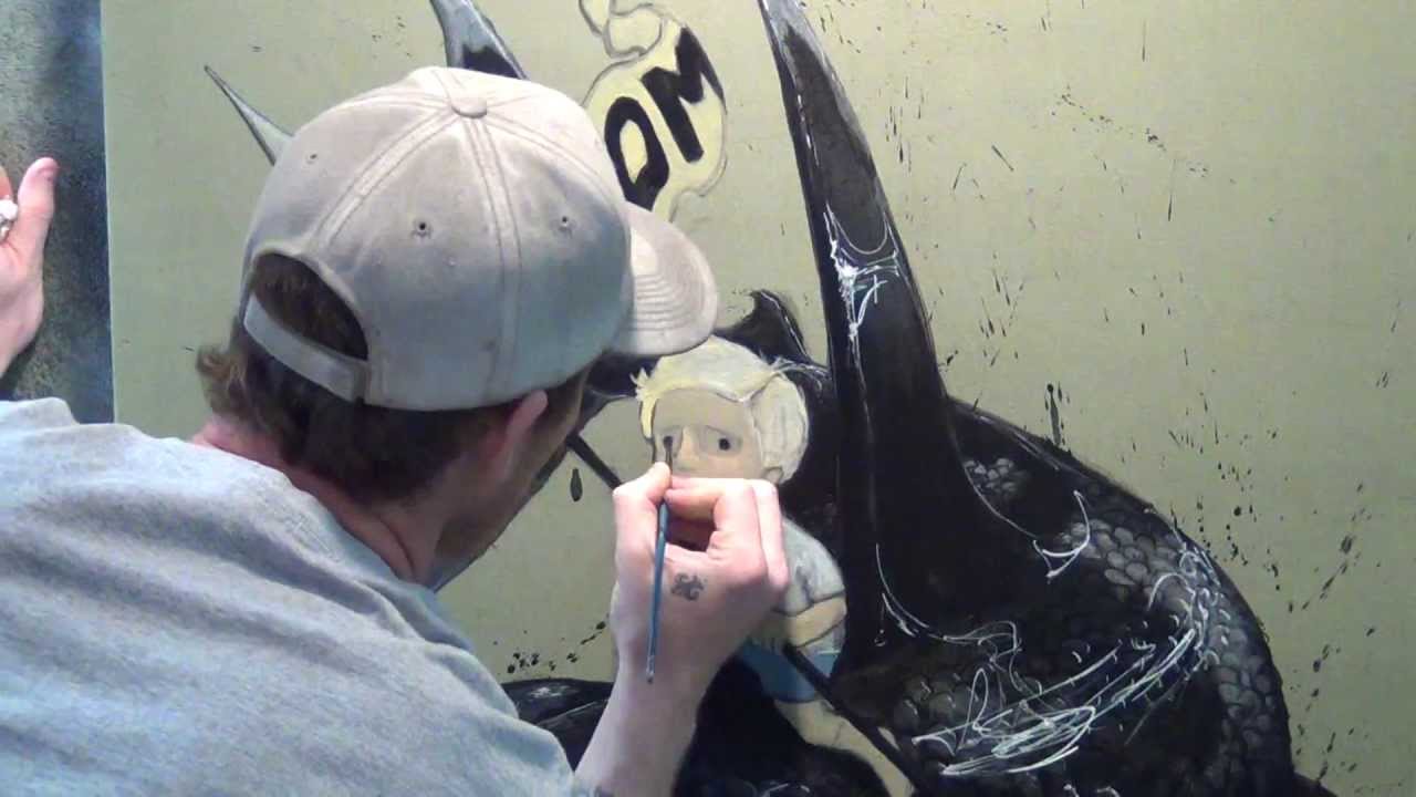 Time Lapse Painting - Don't Tread On Me - By Jay Turner - YouTube
