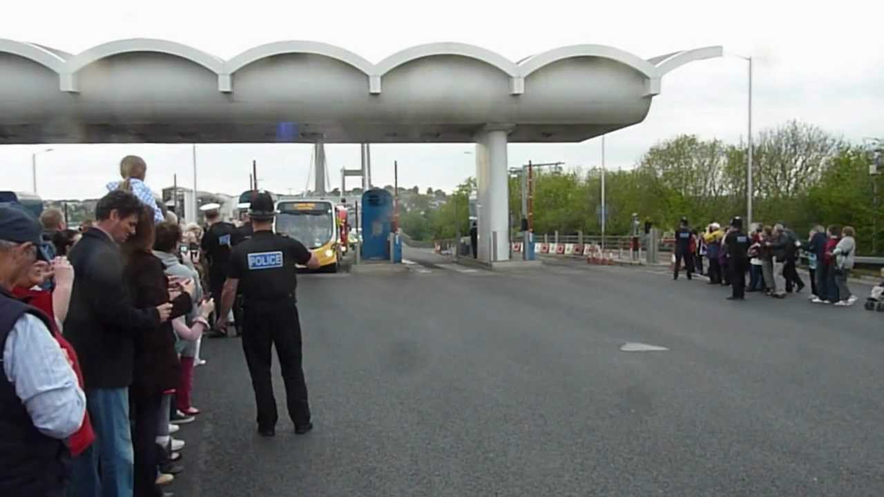 Olympic Torch convoy arriving in Devon 5/2012 (HD) - YouTube