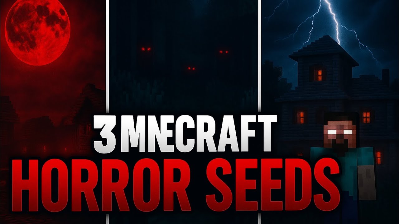"Top 3 SCARIEST Minecraft Seeds That Will HAUNT You Forever! 👻 (2025 ...