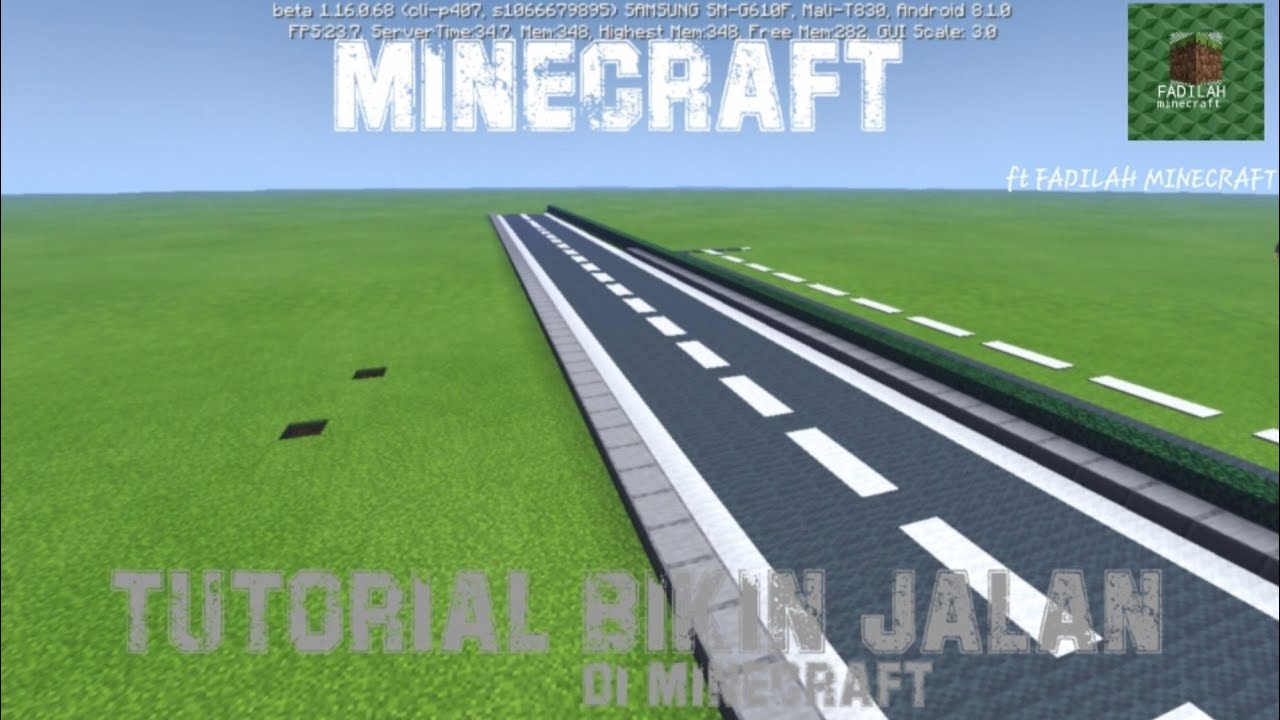 bikin jalan di minecraft ft fadilah minecraft 2 eps1 - YouTube