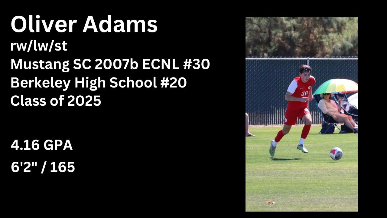 Oliver Adams Highlights – 2023/2024 ECNL weeks 8, 9 & 10 - YouTube