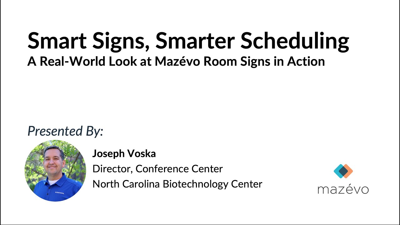 Smart Signs, Smarter Scheduling: A Real-World Look at Mazévo Room Signs ...