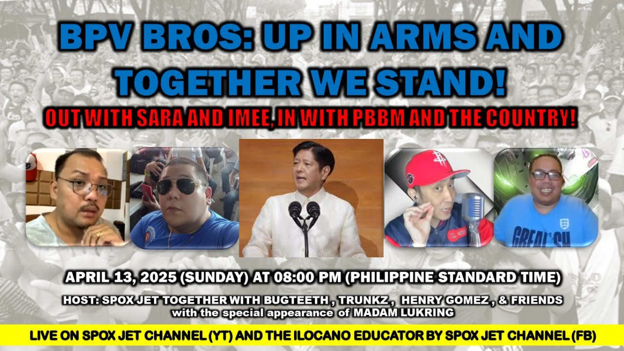 BPV BROS: UP IN ARMS AND TOGETHER WE STAND! OUT WITH SARA AND IMEE, IN ...