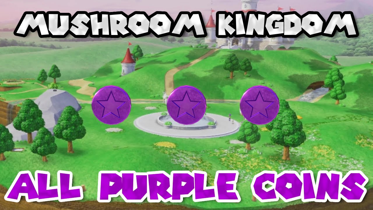 Super Mario Odyssey - All Mushroom Kingdom Purple Coins - YouTube