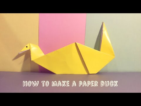 //How to make a paper duck//by SA (Easy)//Read Description// - YouTube