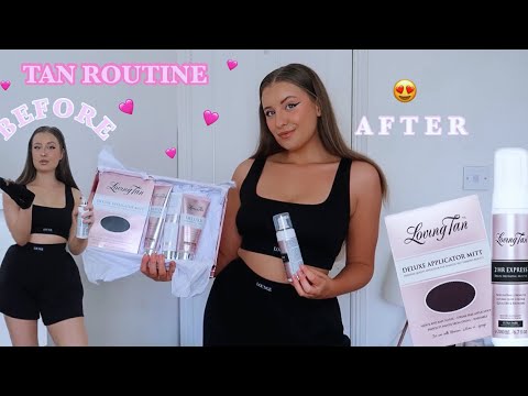 MY UPDATED FAKE TAN ROUTINE USING LOVING TAN! *tips & tricks ...