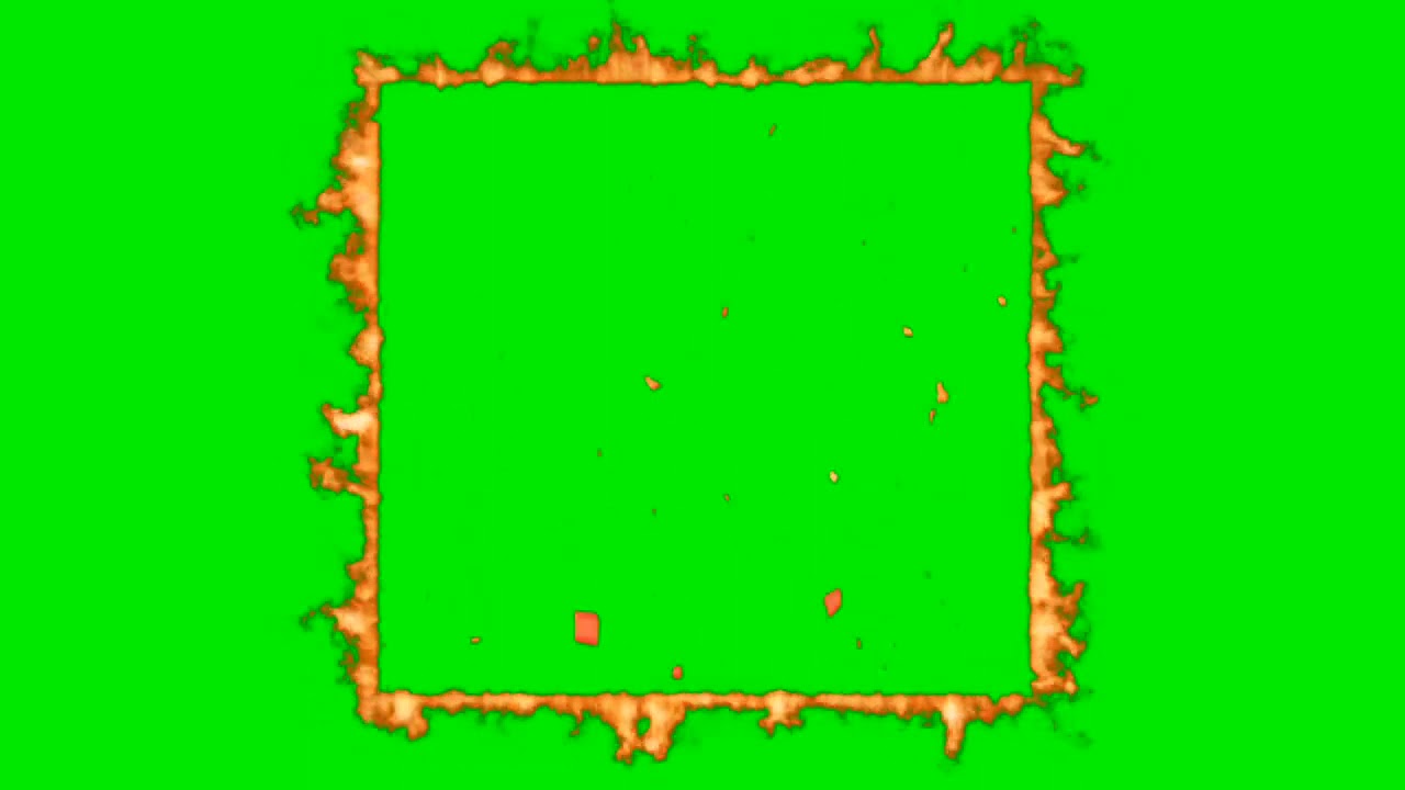 fiery Shapes in Square Green screen 4K video - YouTube