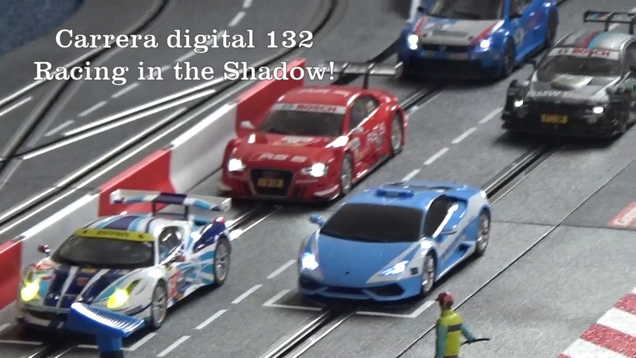 Carrera Digital 132 - Racing in the Shadow! - YouTube