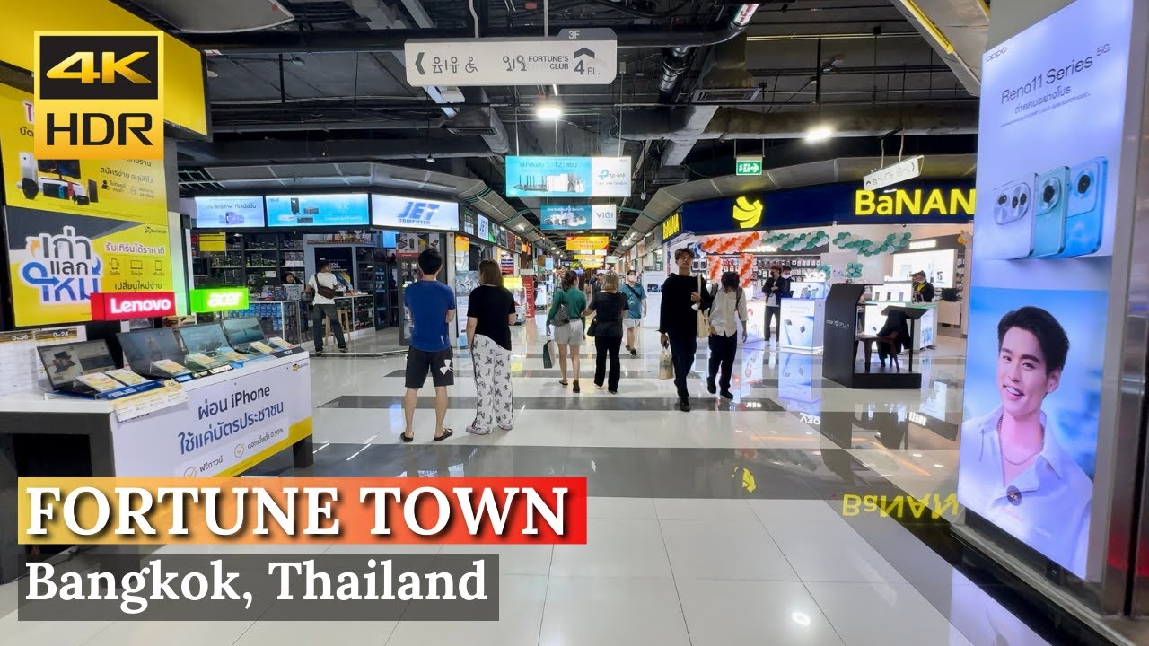 [BANGKOK] Fortune Town "Exploring The Biggest IT Mall in Bangkok"| Thailand [4K HDR Walking Tour ...