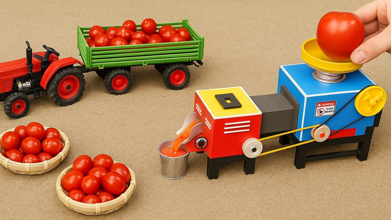 DIY Tomato Grinding Machine from Simple Materials | Creative Science ...