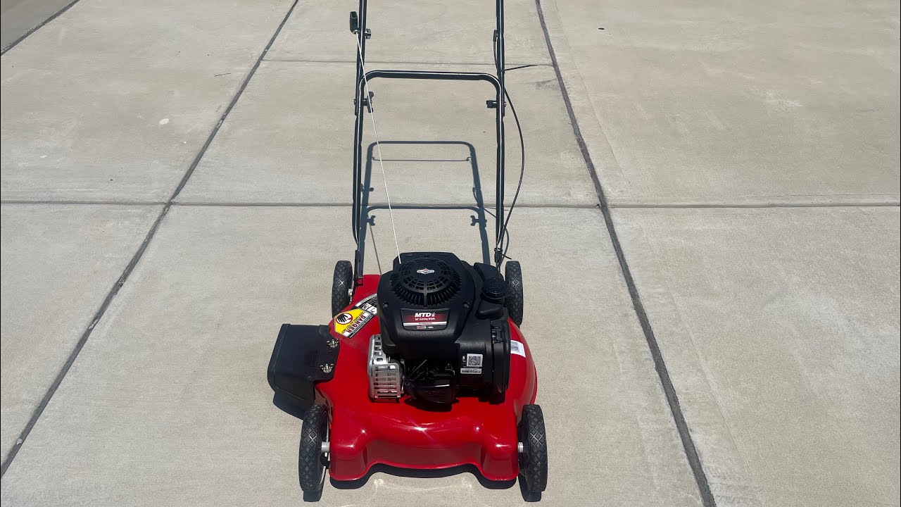 I Got A Brand New 2015 MTD 20 Inch Push Mower For 70 Dollars! - YouTube