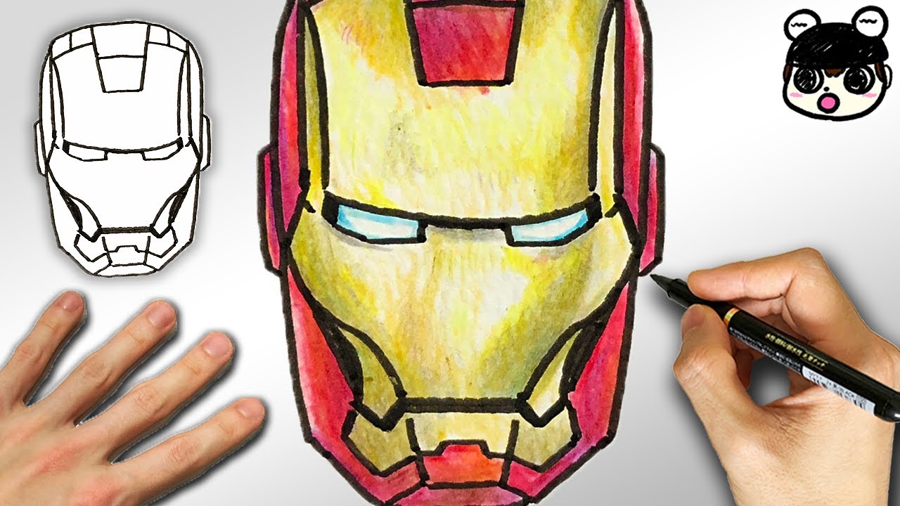 How to draw Iron Man Movie style | step by step - YouTube
