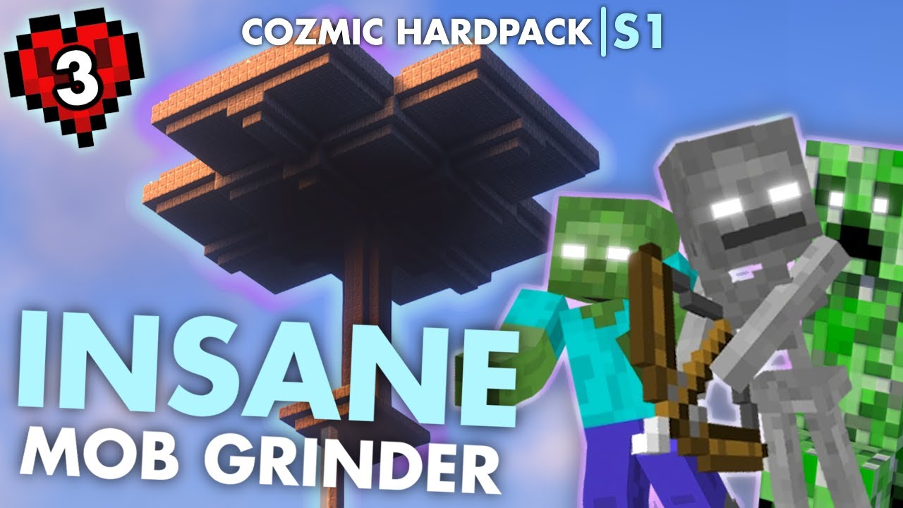 The Great Mob Grinder Move // (Hardcore Modded MC) S1E3 - YouTube