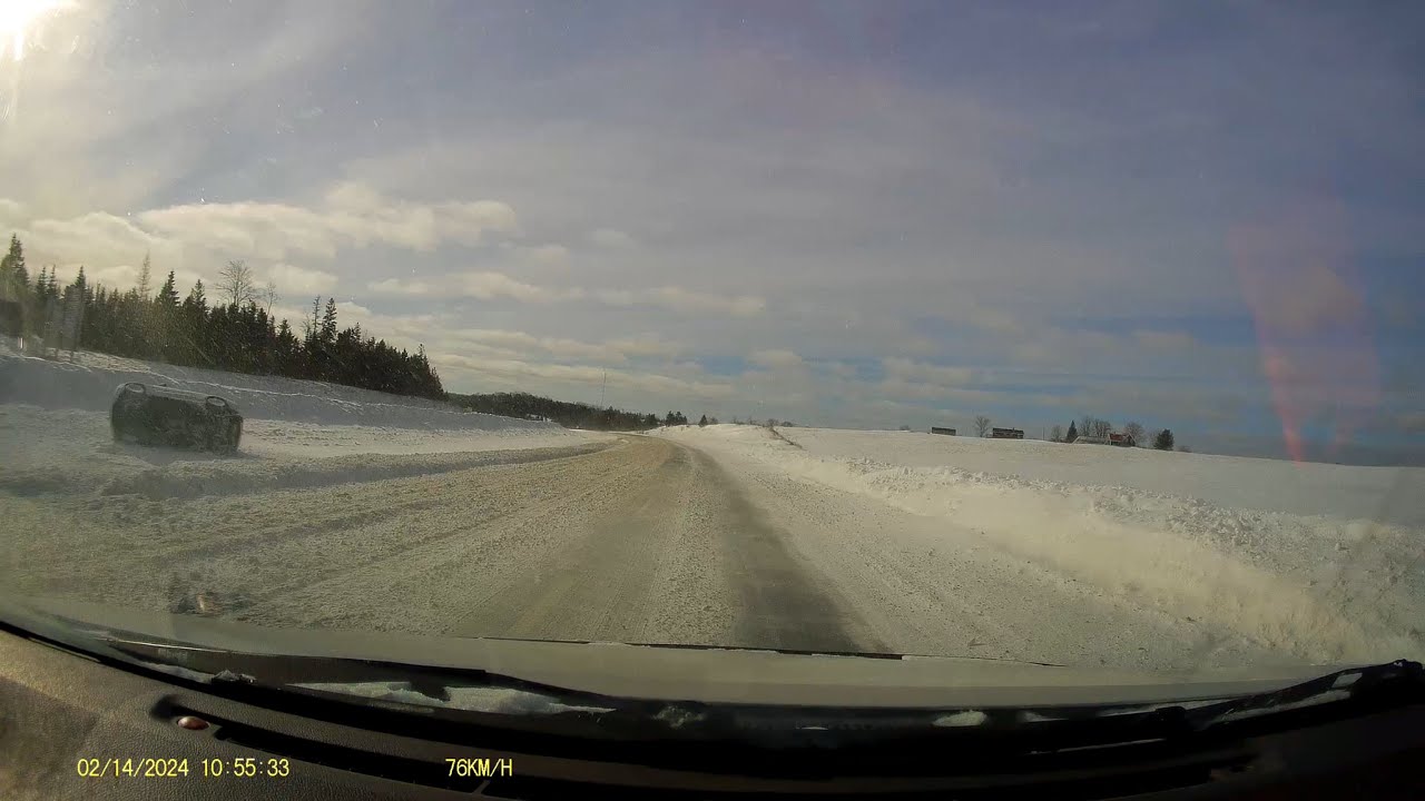 Time-lapse drive from Truro to Dartmouth after a snow storm Feb 14th ...