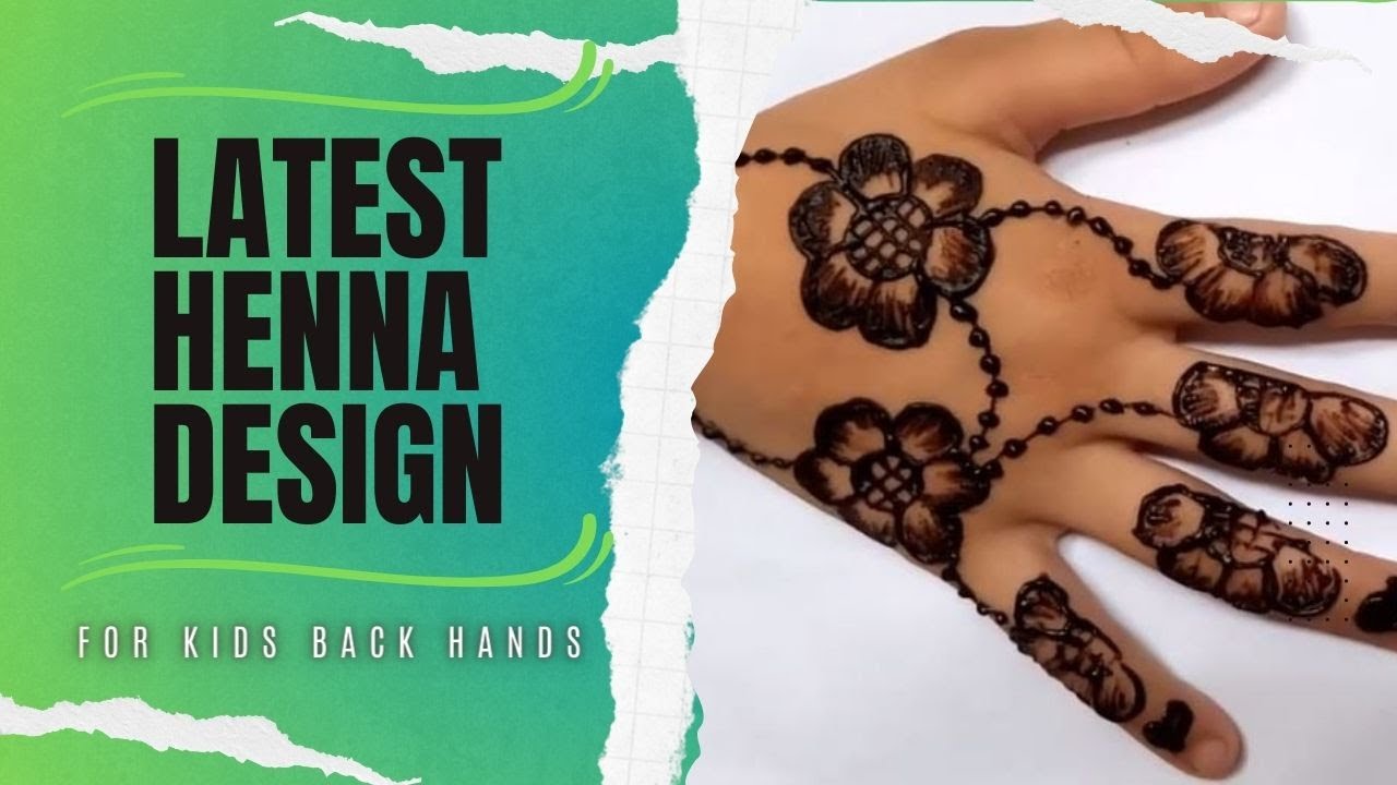 How to Draw a Latest Stylish Henna Design - YouTube