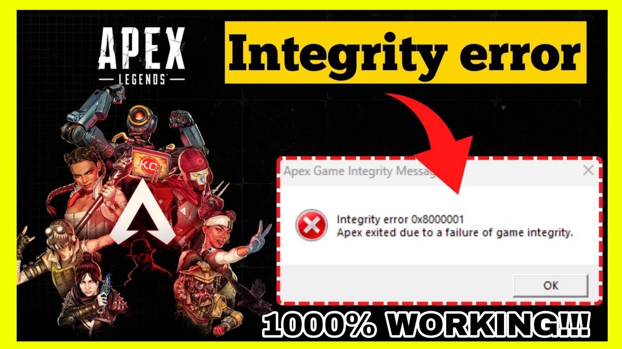 Fix Apex Legends Integrity Error 0x8000001 | (100% Working) # ...