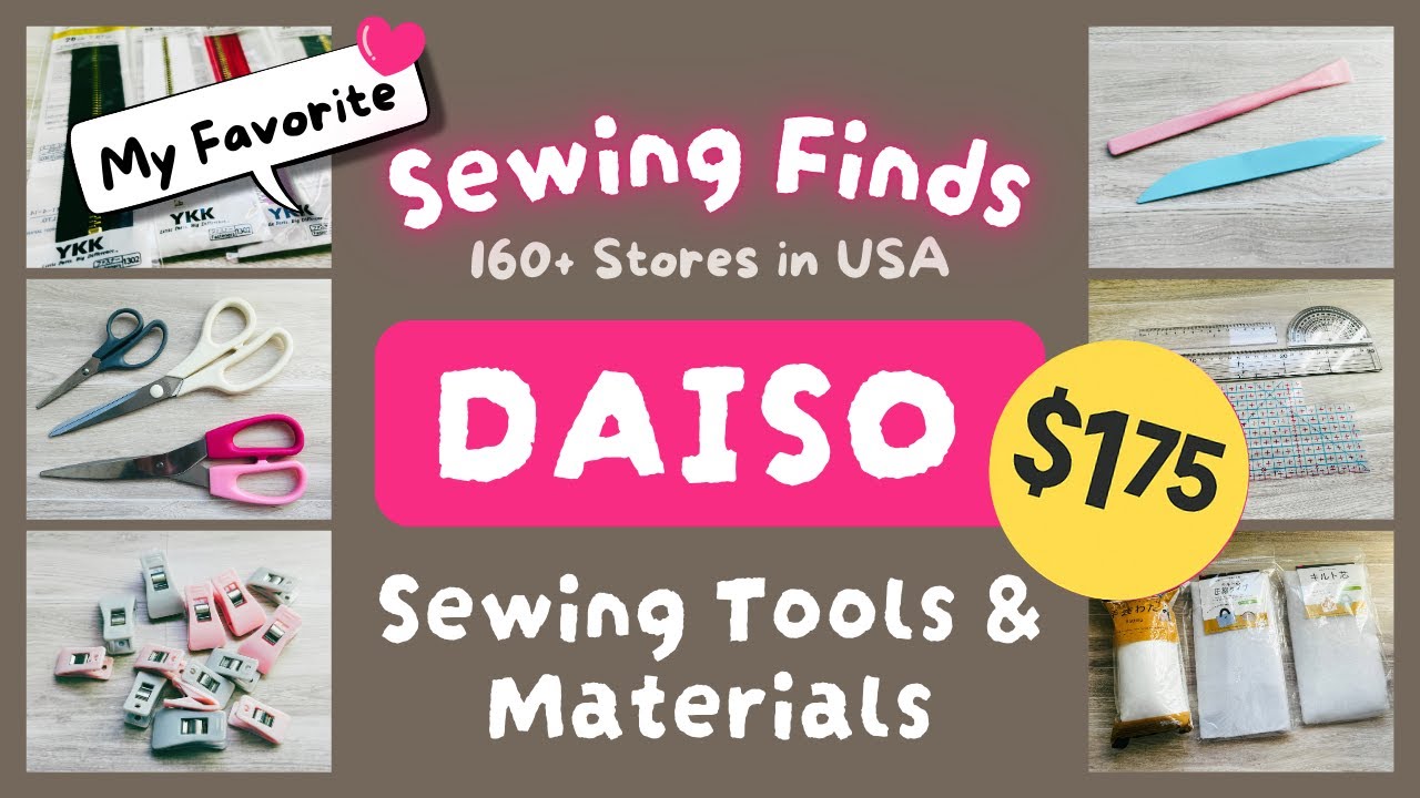 Must-Have Sewing Tools from Daiso Only $1.75! - YouTube
