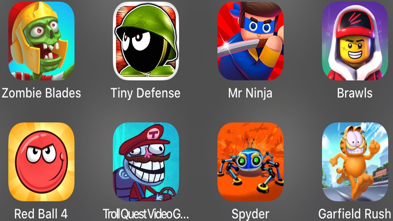 Zombie Blades, Tiny Defense, Mr Ninja, Brawls, Red Ball4,Troll Quest ...