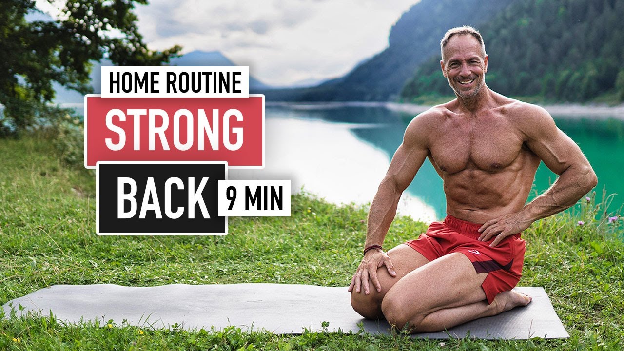 9 MIN NO GYM FULL BACK Workout At Home | NO EQUIPEMENT - YouTube