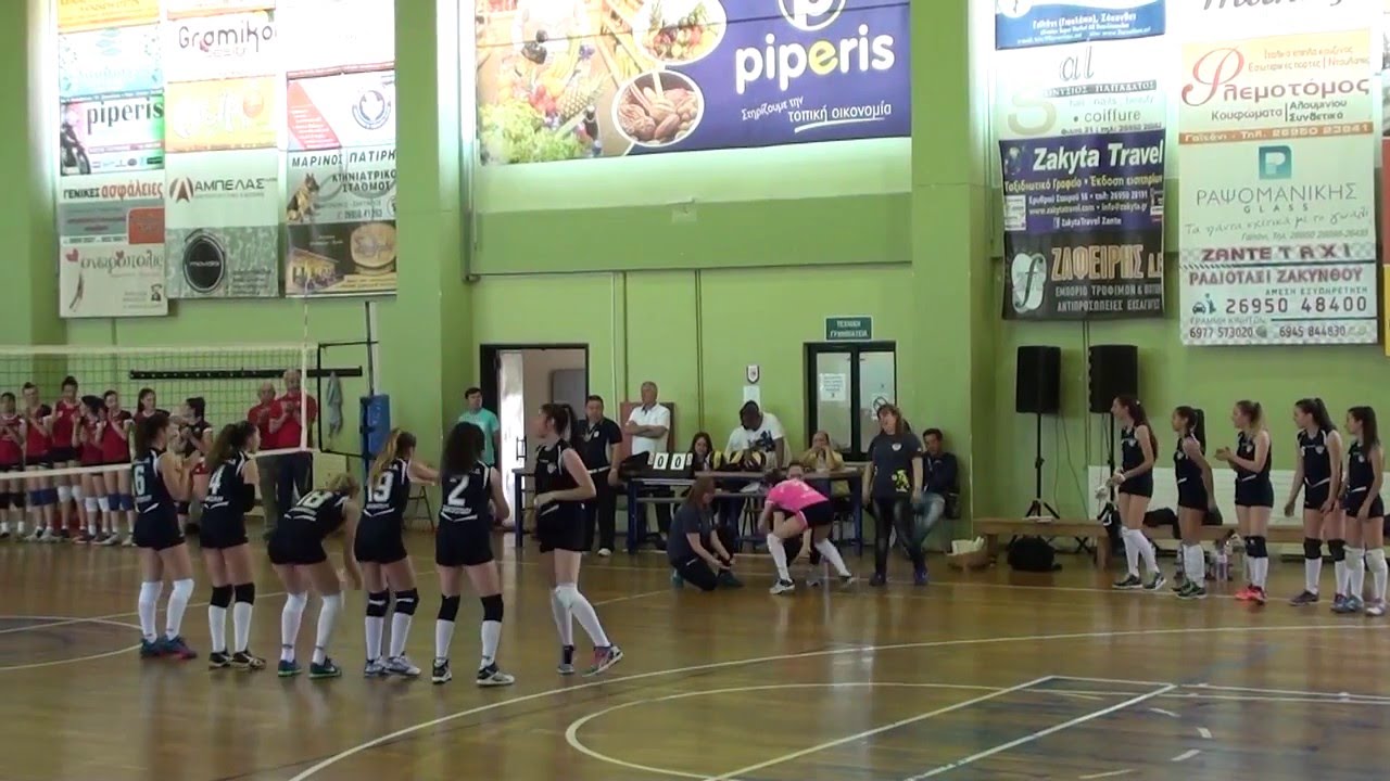 ΑΙΓΑΛΕΩ- ΜΑΚΕΔΟΝΕΣ ΑΞΙΟΥ βόλεϊ Κορασίδες Final-4 Πανελλ Πρωτάθλ 2015-16 ...