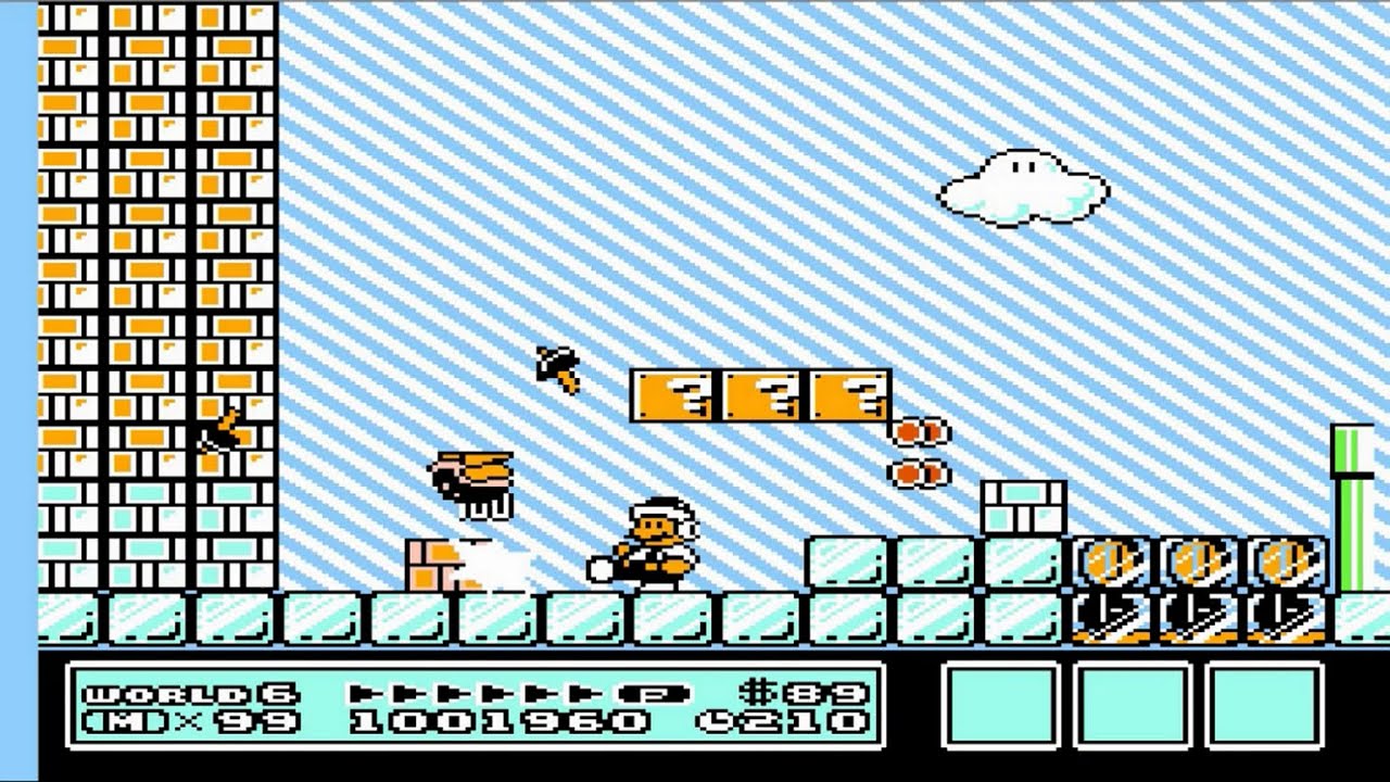 Super Mario Bros 3 (NES) | World 6 - Ice Land Gameplay - YouTube