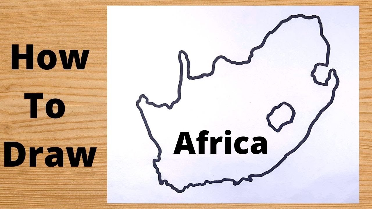 How to Draw the Map of South Africa - YouTube
