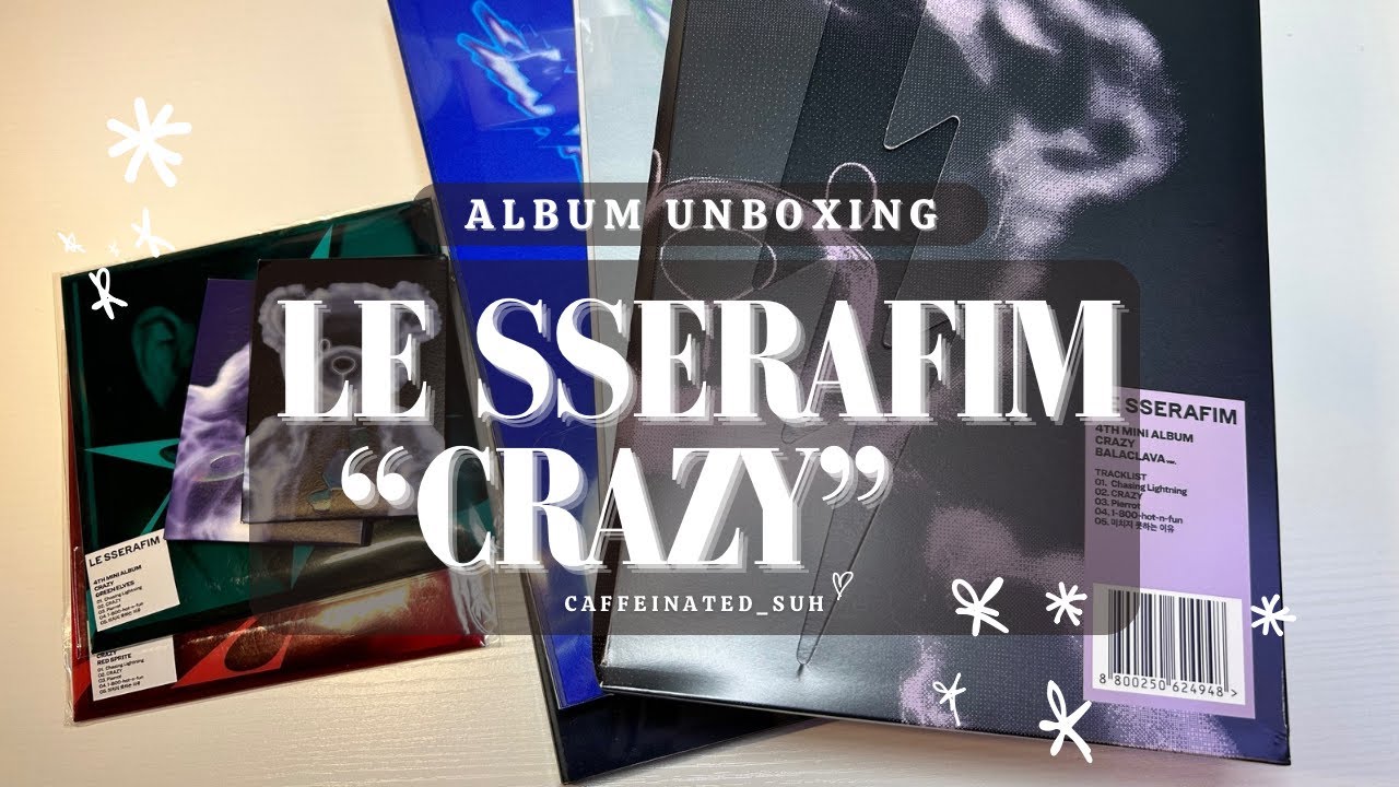 Le Sserafim "Crazy" Album Unboxing - YouTube