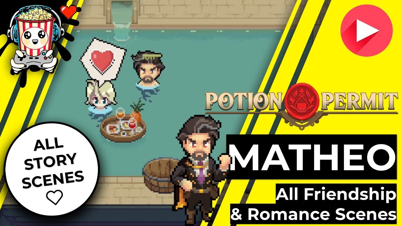 Potion Permit: Matheo – All Friendship & Romance Scenes (+ Confession ️ ...