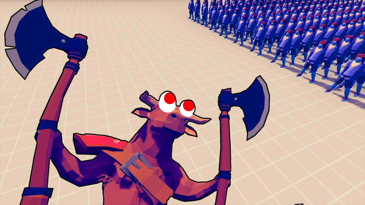 CRAZY MINOTAUR vs HORDE EASY UNITS - Totally Accurate Battle Simulator ...