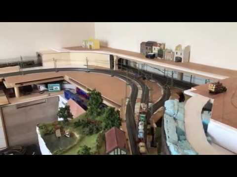 Faller car system added on the layout - YouTube