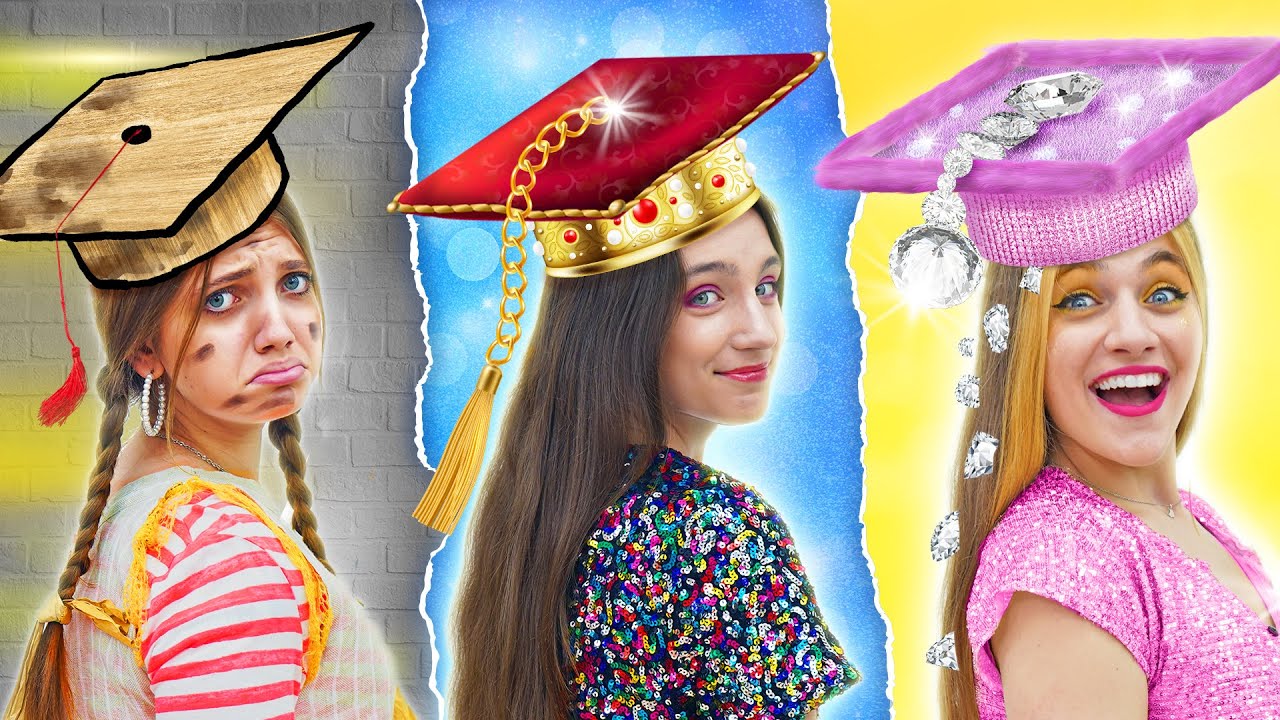 Graduado Pobre vs Rico vs Giga Rico / Historia Escolar - YouTube