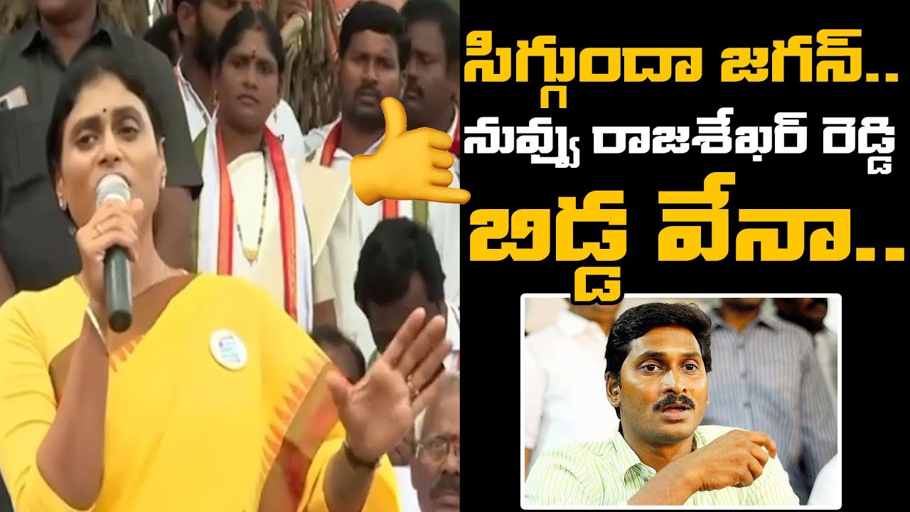 నువ్వు రాజశేఖర్ రెడ్డి బిడ్డ వేనా🔥YS Sharmila Fires On YS Jagan In ...