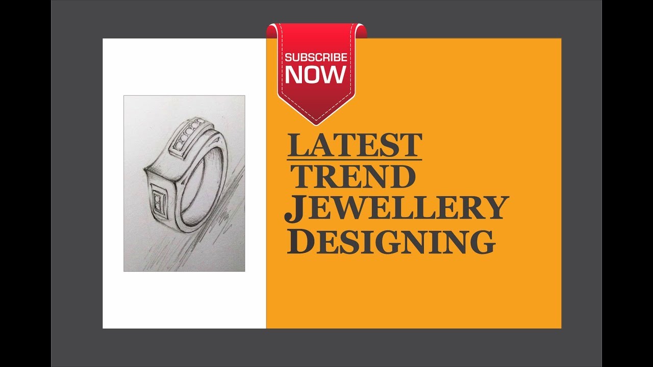 Jewelry Dersign process how to sketch gents ring perspective view step ...