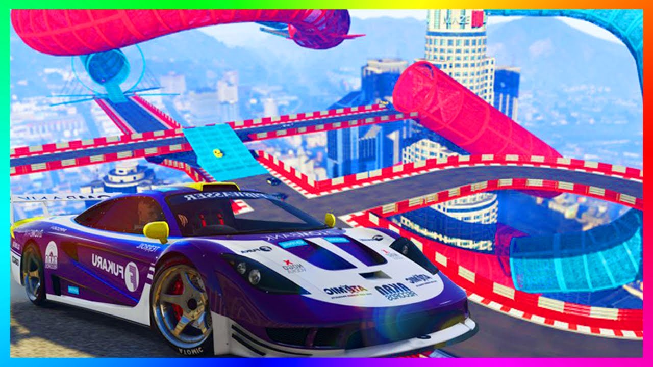 GTA 5 ONLINE /w baJetii + Surpriza - Tunam 2 masini de Raliu + Stunt ...