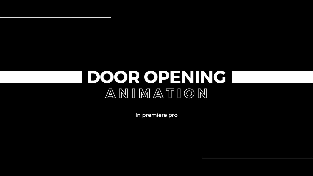 Door opening animation - YouTube