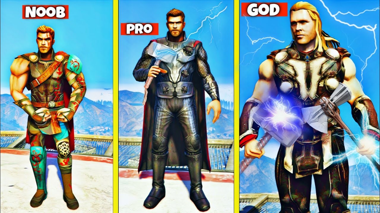 Upgrading NOOB THOR Into THE GOD THOR in GTA 5 !! ( GTA 5 MODS ) - YouTube