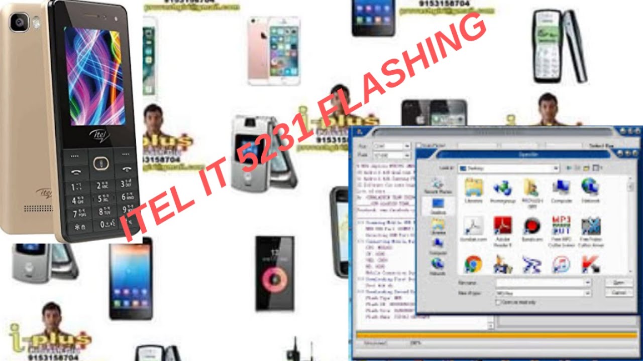 itel it 5231 flashing - YouTube